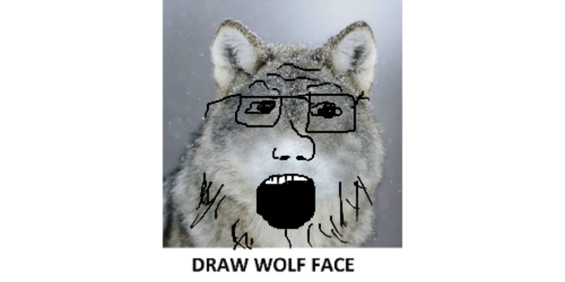 draw soyjak face | Draw Wolf Face | Know Your Meme