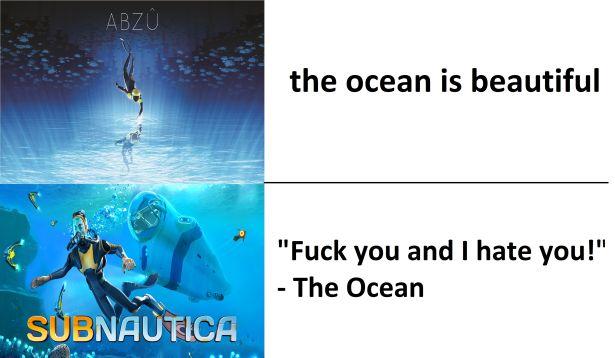 the ocean is beautiful | eBaum's World | Know Your Meme