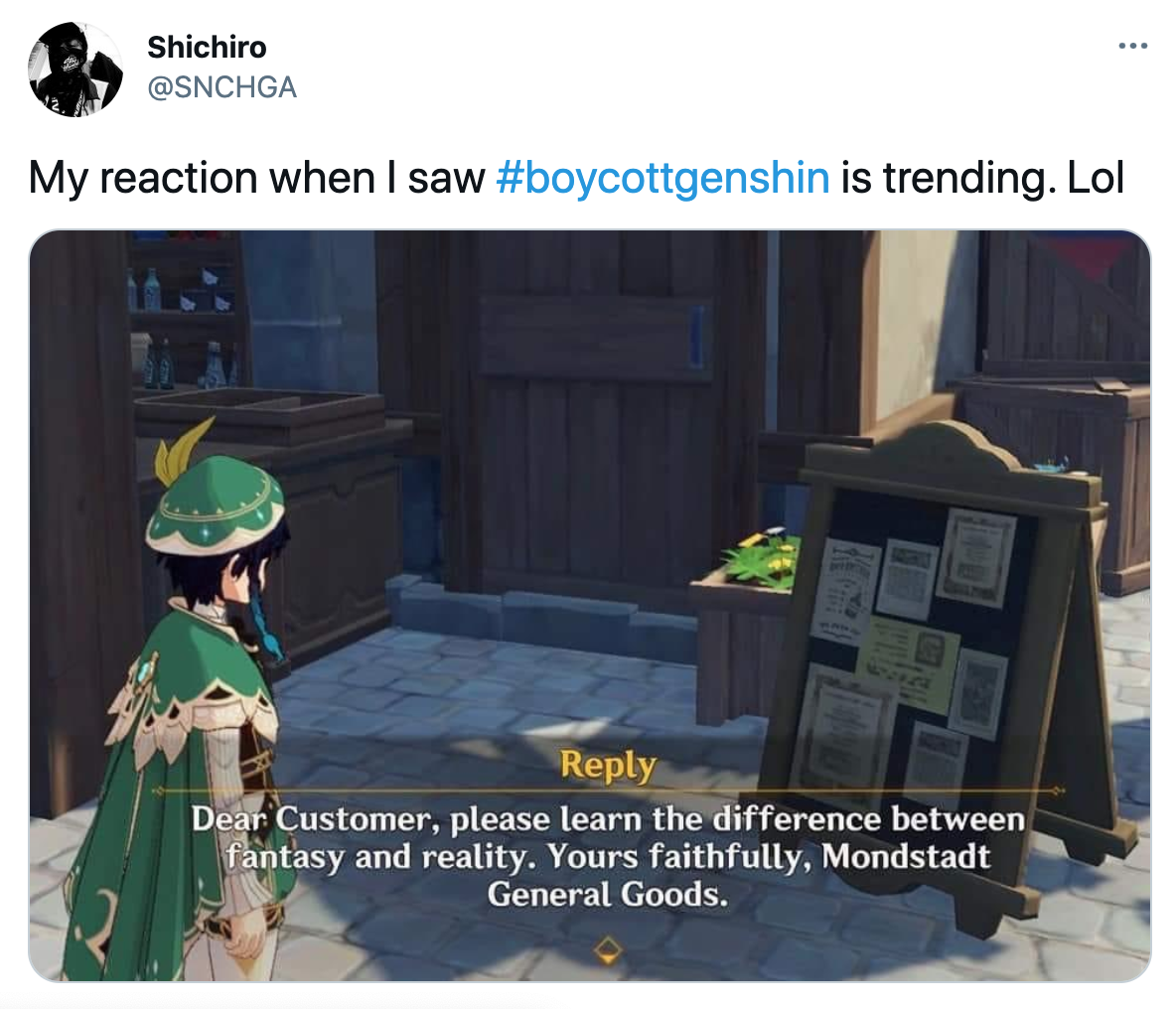 Fantasy/Reality | #BoycottGenshin | Know Your Meme