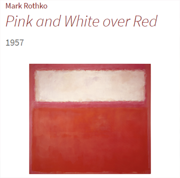 Mark Rothko Pink and White over Red 1957, among us crewmate | Things ...