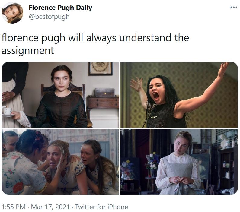 florence pugh will always understand the assignment | They Always ...