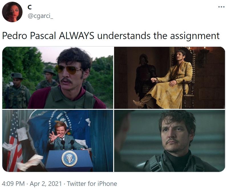 Pedro Pascal ALWAYS understands the assignment | They Always Understood ...