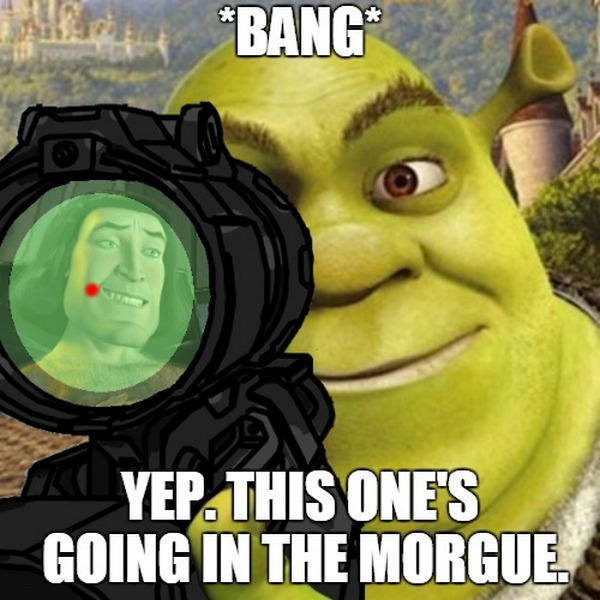 Shrek was pushed to the limit by Farquaad's tyranny. Until finally ...