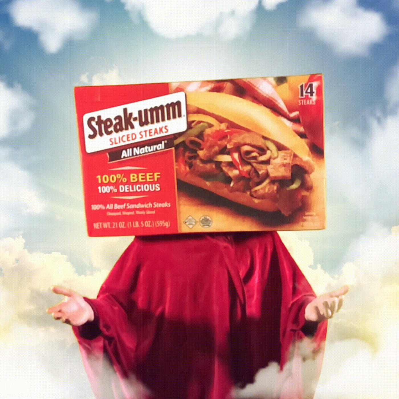 Steak-umm Twitter Mascot Jesus | @Steak-umm | Know Your Meme