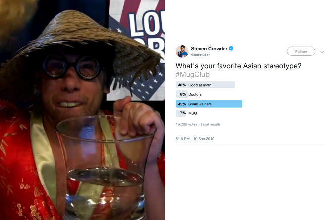 Crowder poll on Asian stereotypes | Steven Crowder | Know Your Meme