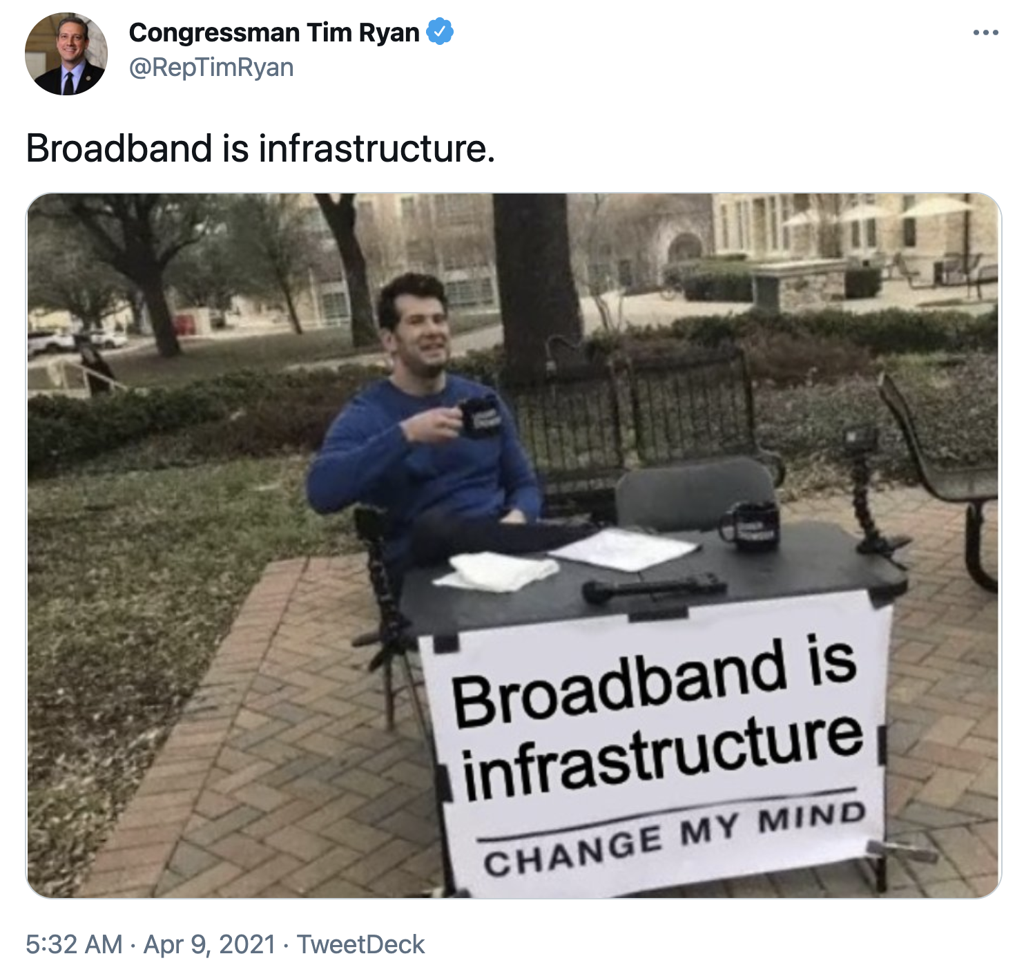 Change my mind | Is Infrastructure | Know Your Meme