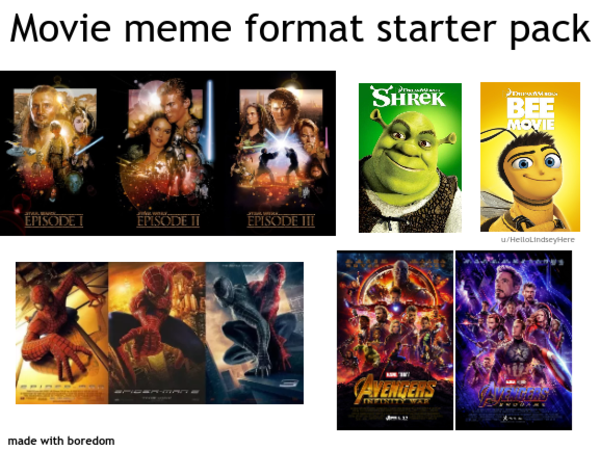 movie meme format starter pack | /r/starterpacks | Starter Packs | Know ...