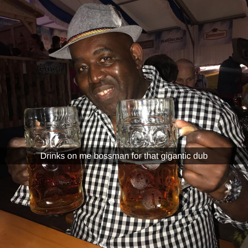 Drinks on me for that gigantic dub bossman | Dub Bossman | Know Your Meme