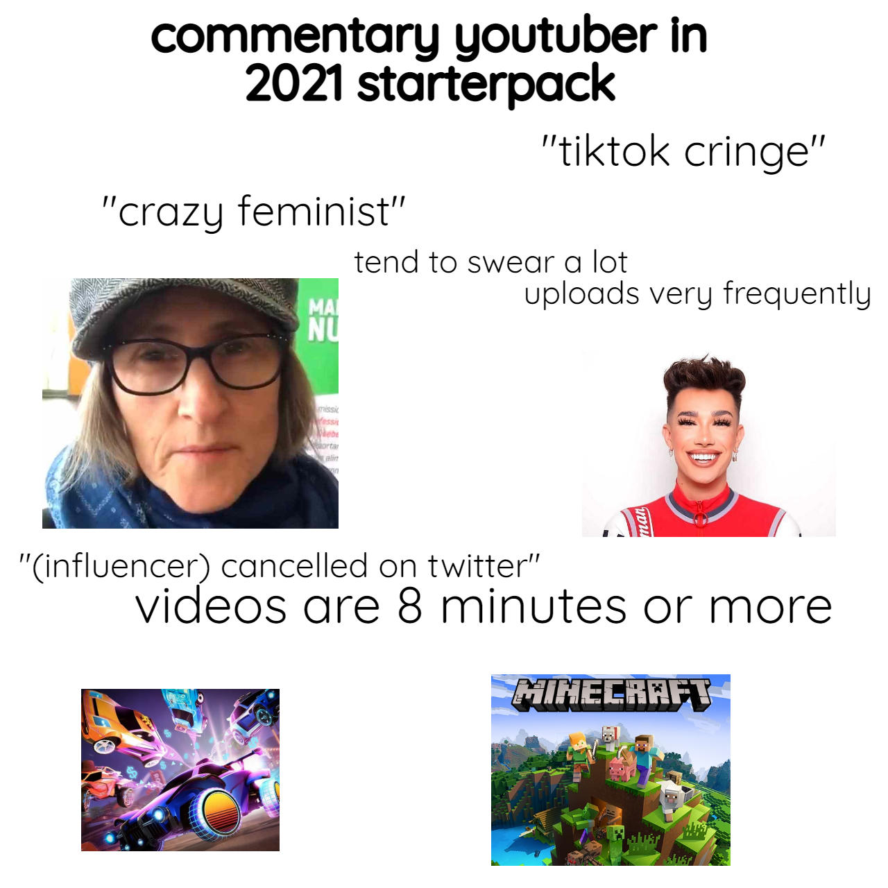 commentary youtuber in 2021 starter pack | /r/starterpacks | Starter ...