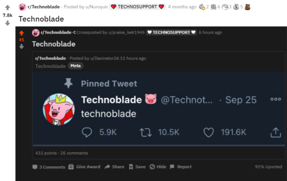 Technoblade | Technoblade | Know Your Meme