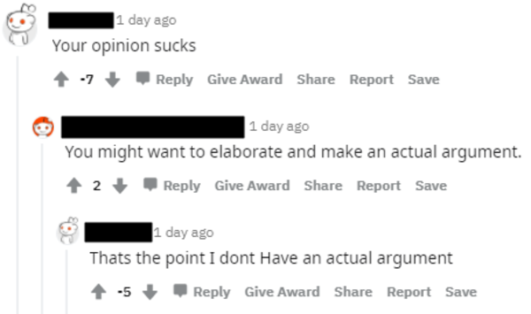 Average Internet Debate | Reddit | Know Your Meme