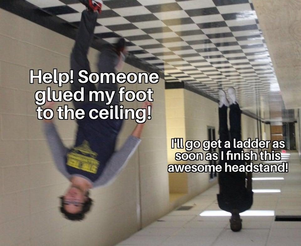 Headstand | Know Your Meme