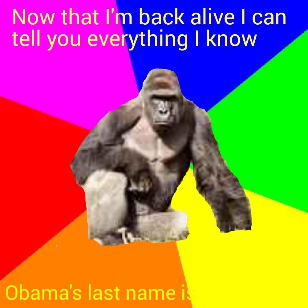Well now you know | Obama's Last Name | Know Your Meme
