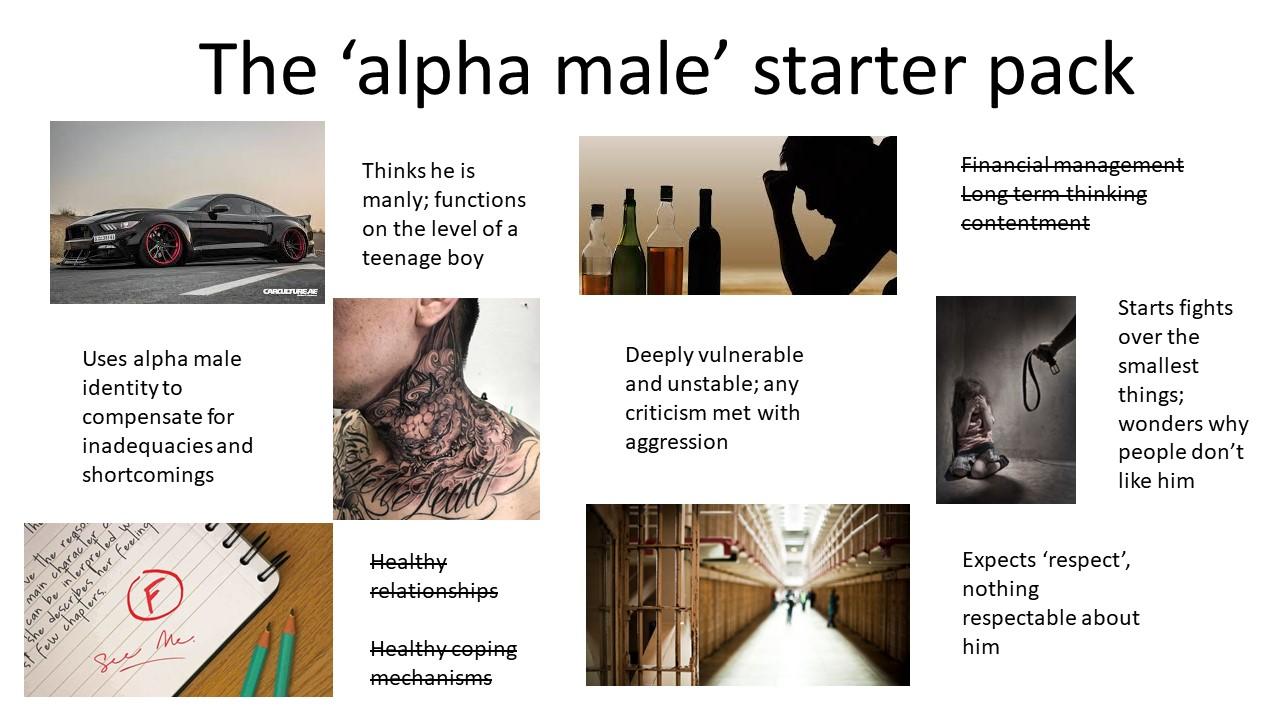 The alpha male starter pack | /r/starterpacks | Starter Packs | Know ...