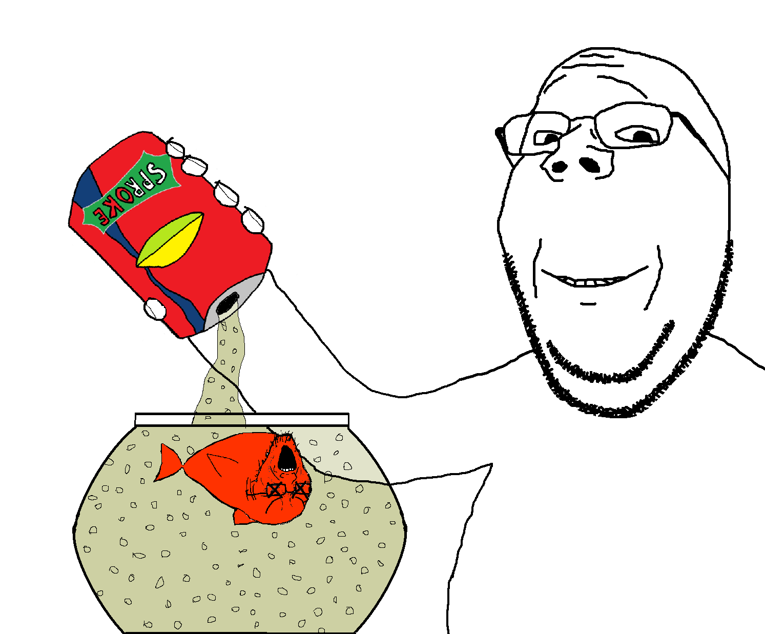 Soyjak kills his soyfish with sproke | Soy Boy Face / Soyjak | Know ...