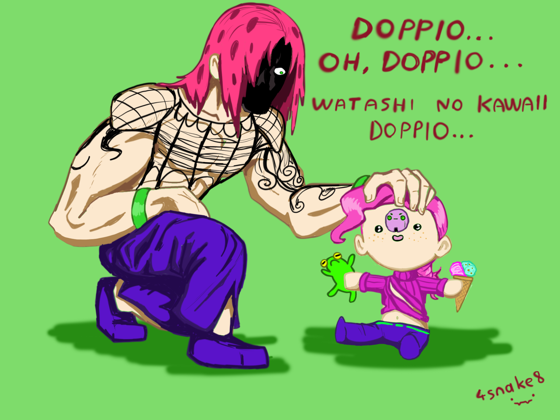 OOOOOH DOPPİO... WATASHİ NO KAWAİ DOPPİO (art by me don't steal it ...
