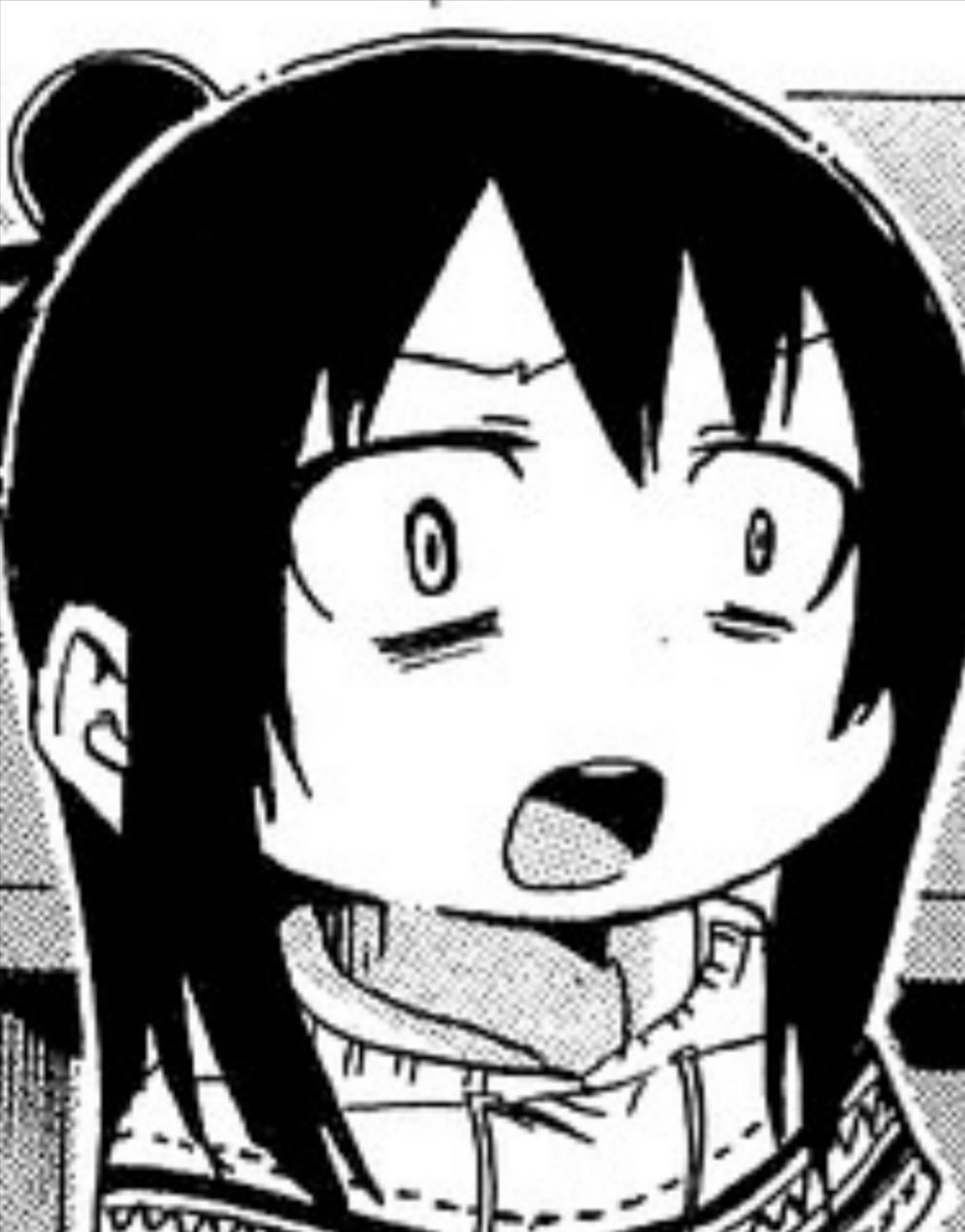 Horrified Hitoha | Anime / Manga | Know Your Meme