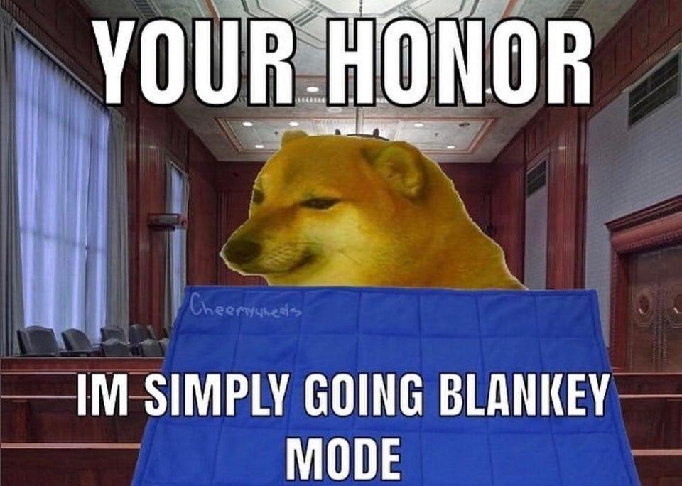going blanky mode your honor | Blanky Mode | Know Your Meme