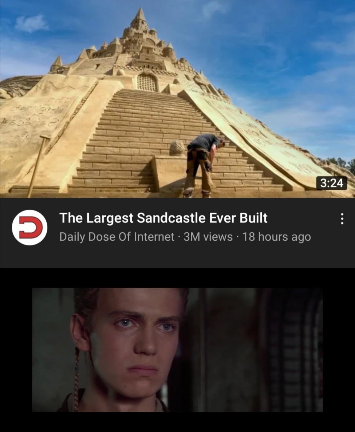 The largest sandcastle ever built, | I Don't Like Sand | Know Your Meme