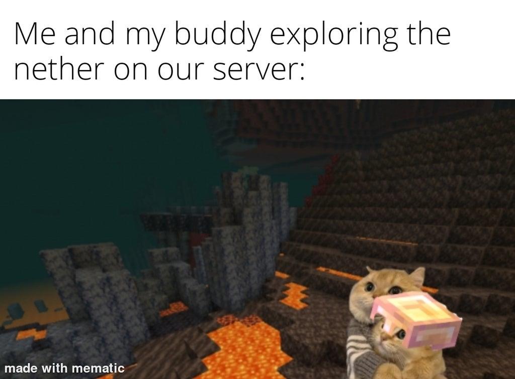 exploring the nether | Minecraft | Know Your Meme