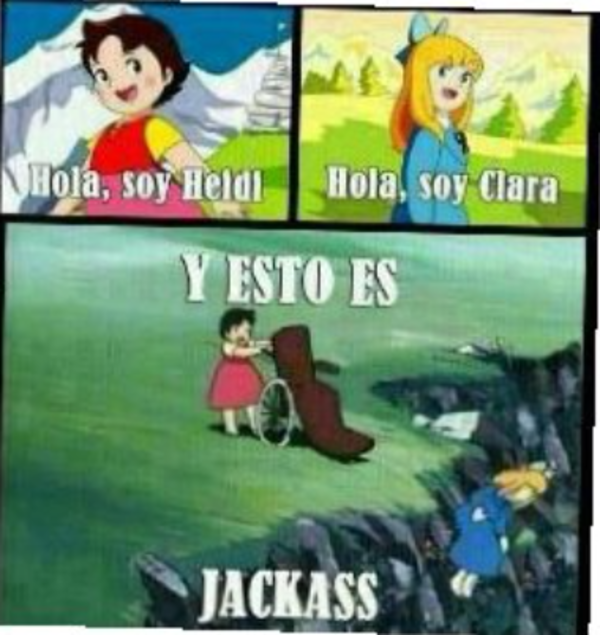 Jackass | Heidi Pushes Clara Over Cliff | Know Your Meme