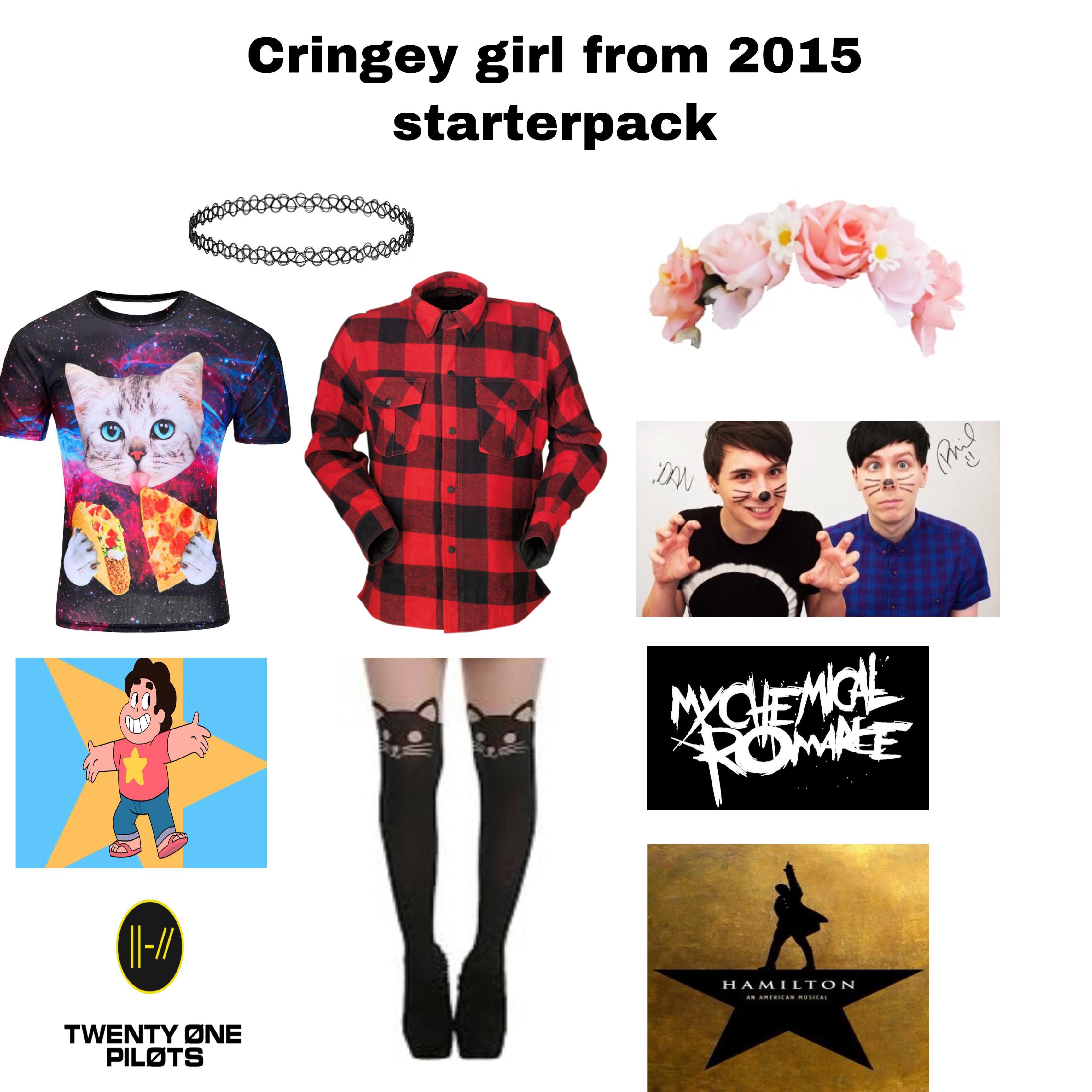 Cringey girl from 2015 starterpack (aka me in 2015) | /r/starterpacks ...
