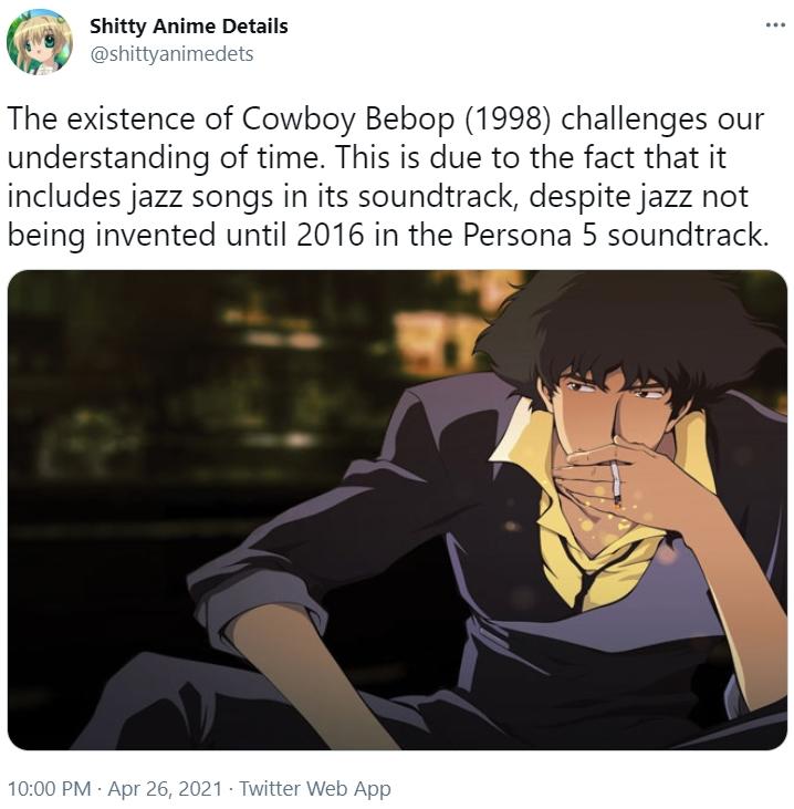 The existence of Cowboy Bebop (1998) challenges our understanding of ...