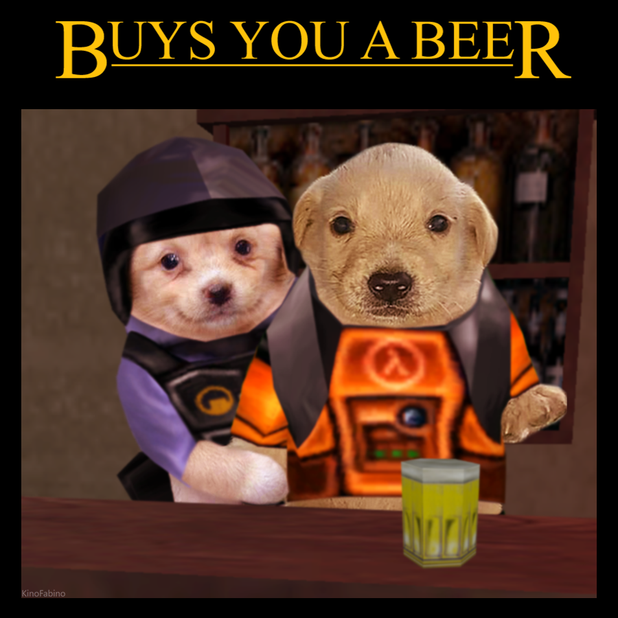 Pup Barney Finally Delivers | Half-Life | Know Your Meme