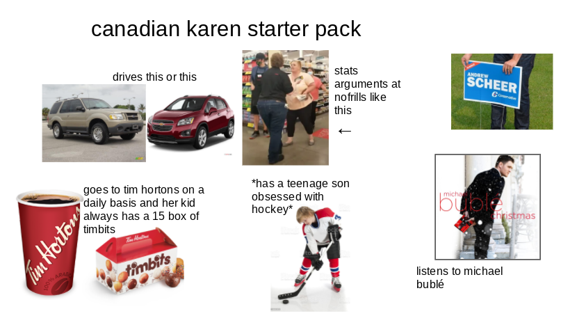 the canadian karen starter pack | /r/starterpacks | Starter Packs ...