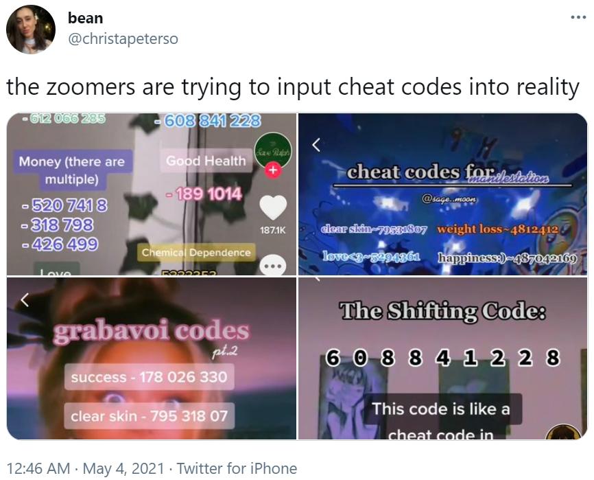 the zoomers are trying to input cheat codes into reality | Grabovoi ...