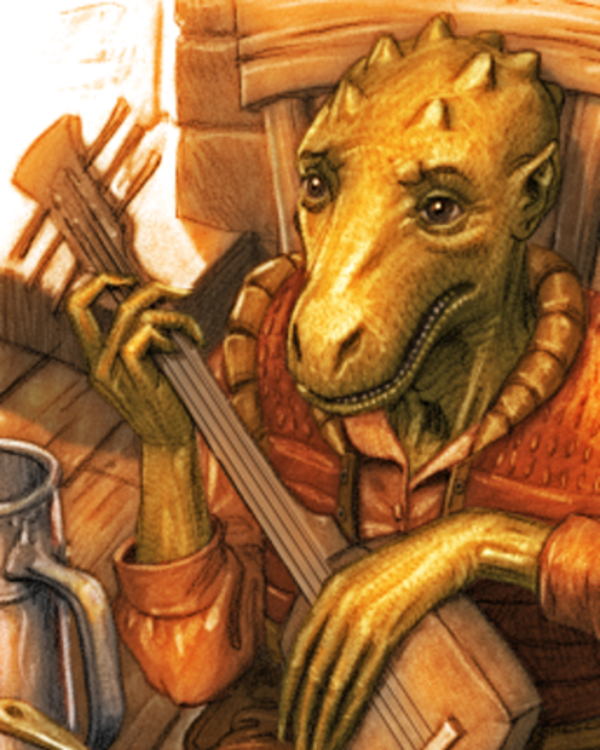 Deekin Scalesinger from Neverwinter Nights. Best boi and "I want to ...