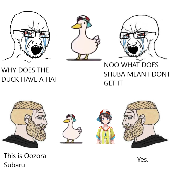Shuba | Shuba Duck / Dancing Duck Oozora Subaru | Know Your Meme