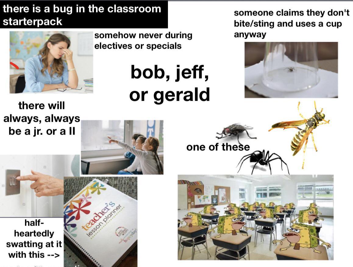 there is a bug in the classroom starterpack | /r/starterpacks | Starter ...