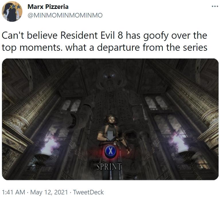 Can't believe Resident Evil 8 has goofy over the top moments. what a ...