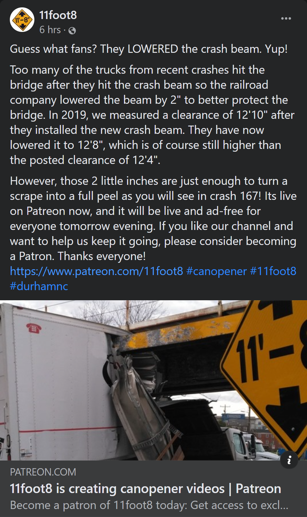 The can opener returns! | 11 Foot 8 Bridge | Know Your Meme