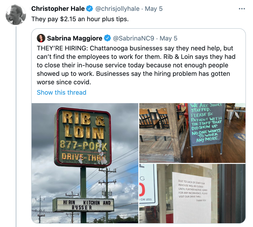 $2.15 | Nobody Wants to Work Anymore | Know Your Meme