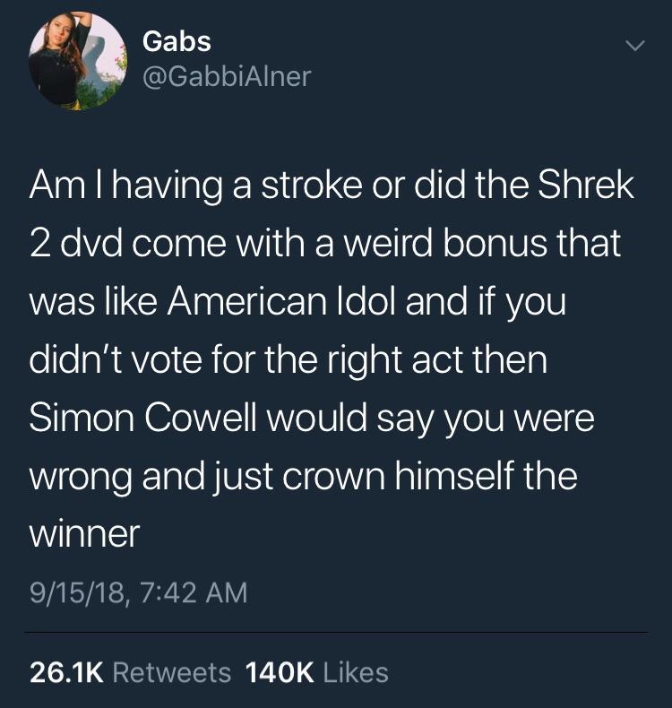 Anyone Else Remember Shrek American Idol? | Know Your Meme