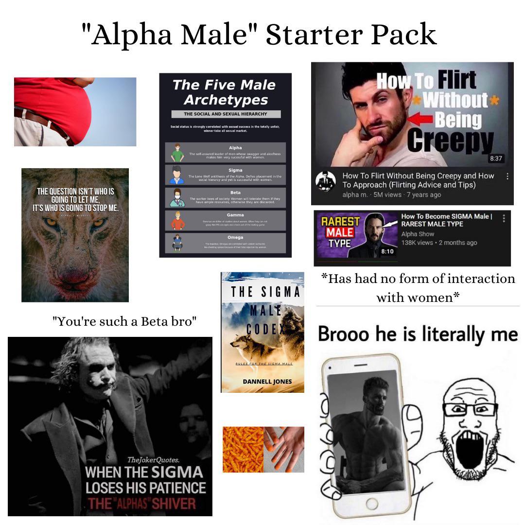 “Alpha Male” Starter Pack | /r/starterpacks | Starter Packs | Know Your ...