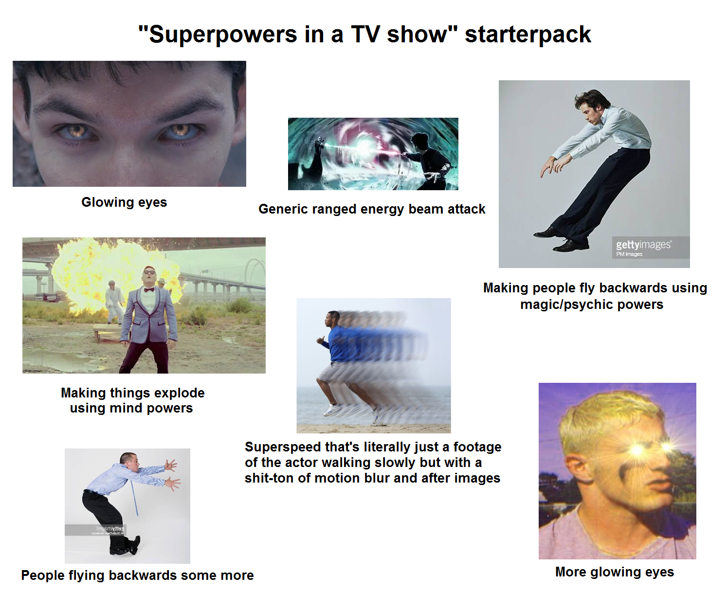 "Superpowers in a TV show" starterpack | /r/starterpacks | Starter ...