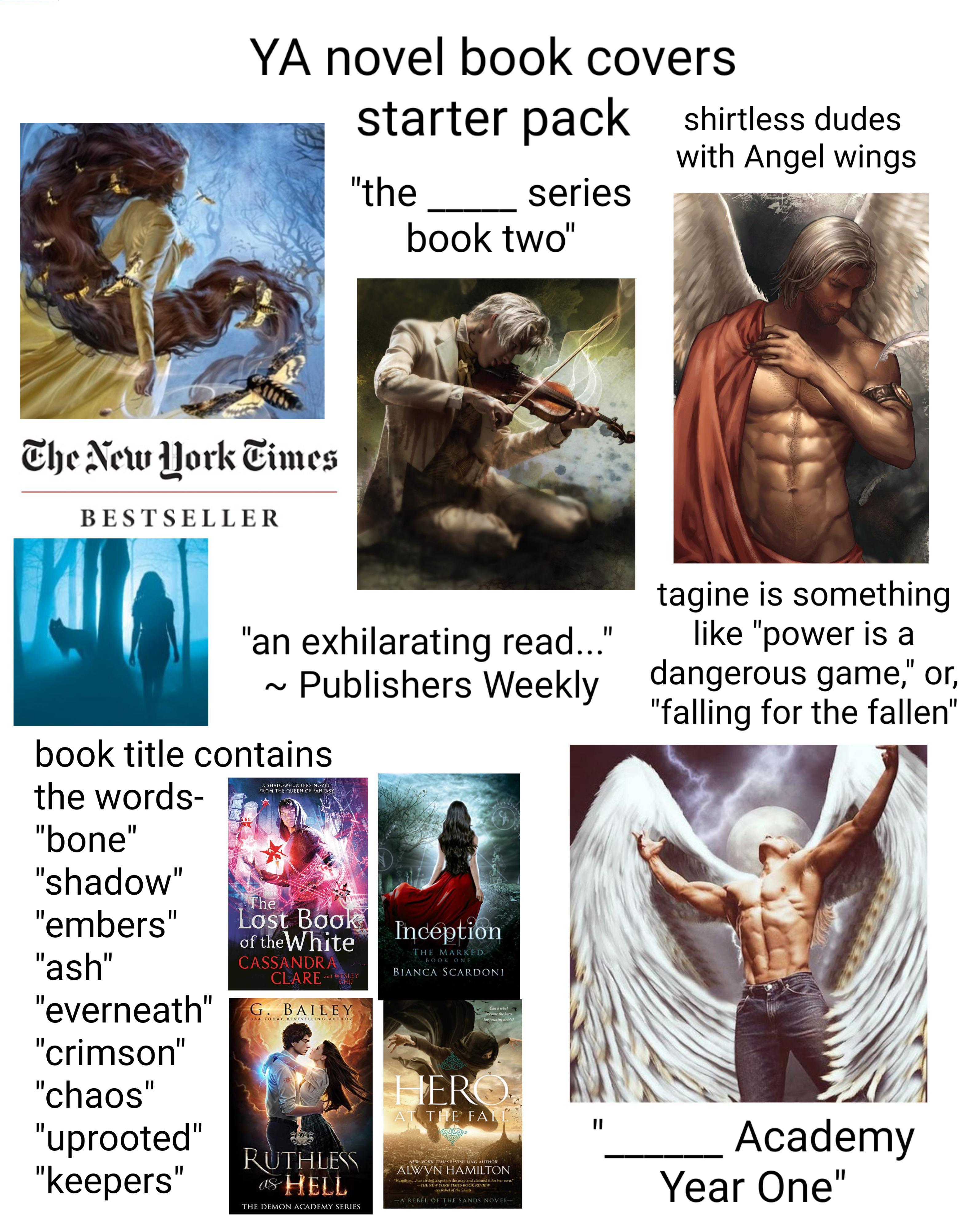YA novel book covers starter pack | /r/starterpacks | Starter Packs ...