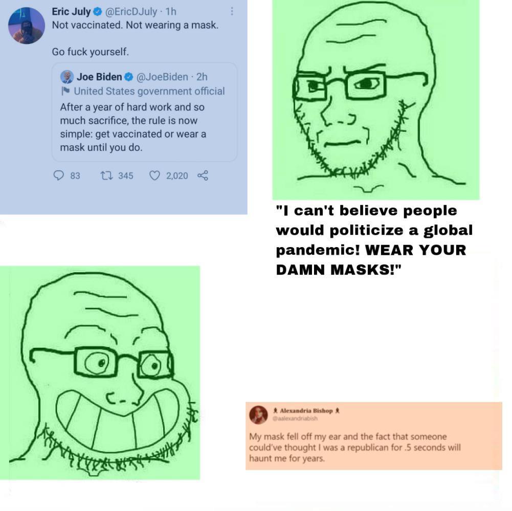 I would rather have facial recognition software than to listen to these ...