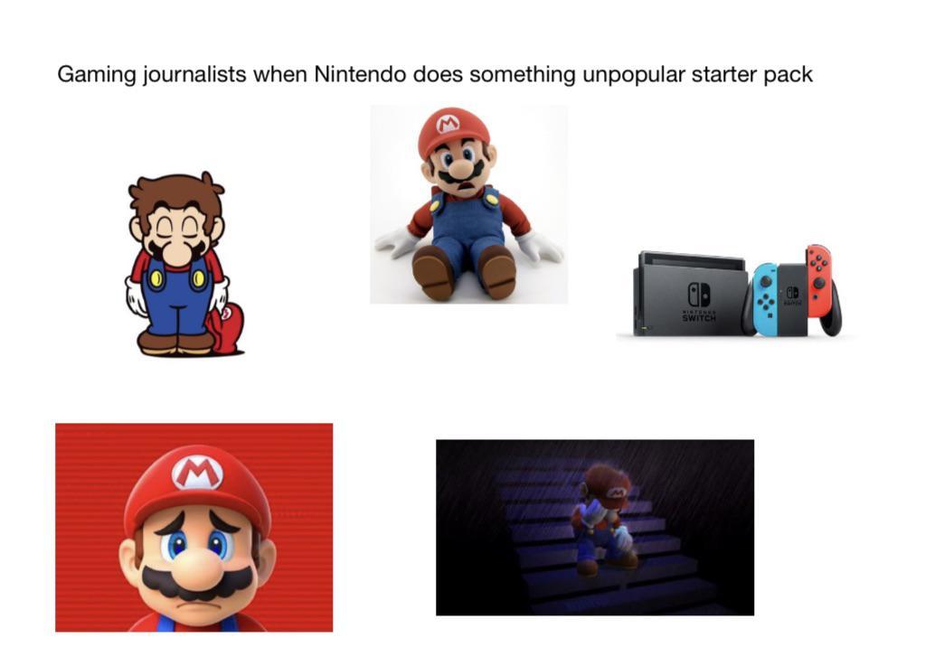 Game journalists whenever Nintendo does something unpopular starter ...