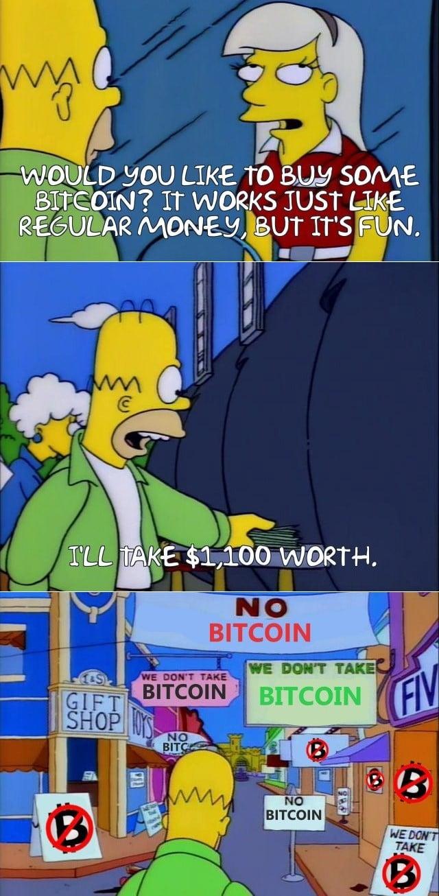 "Stop buying fake money." | Simpsons Bortposting® | Know Your Meme