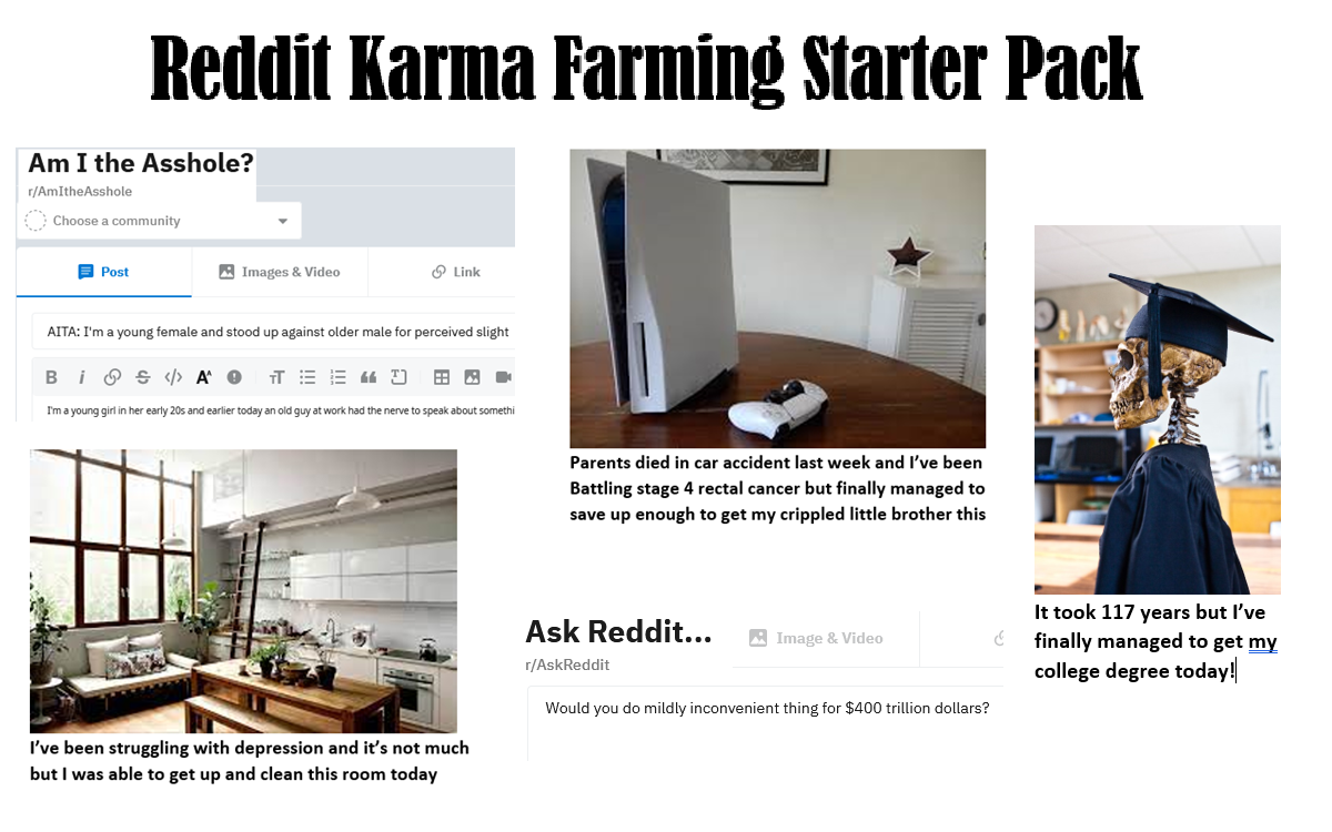 Reddit Karma Farming Starter Pack | /r/starterpacks | Starter Packs ...