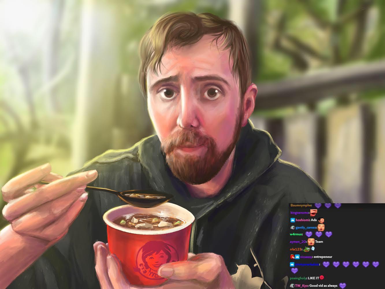 Eating Wendy's in the treehouse | Asmongold | Know Your Meme
