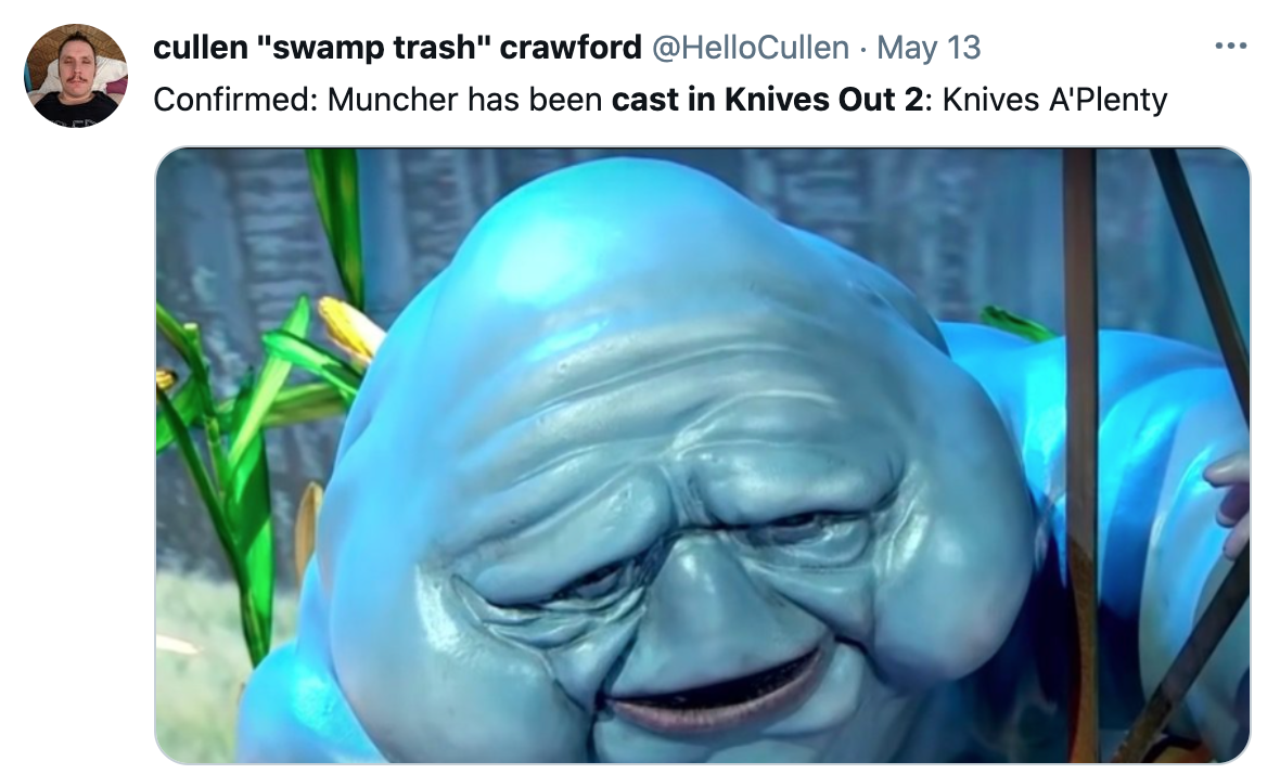 Muncher | Cast In Knives Out 2 | Know Your Meme