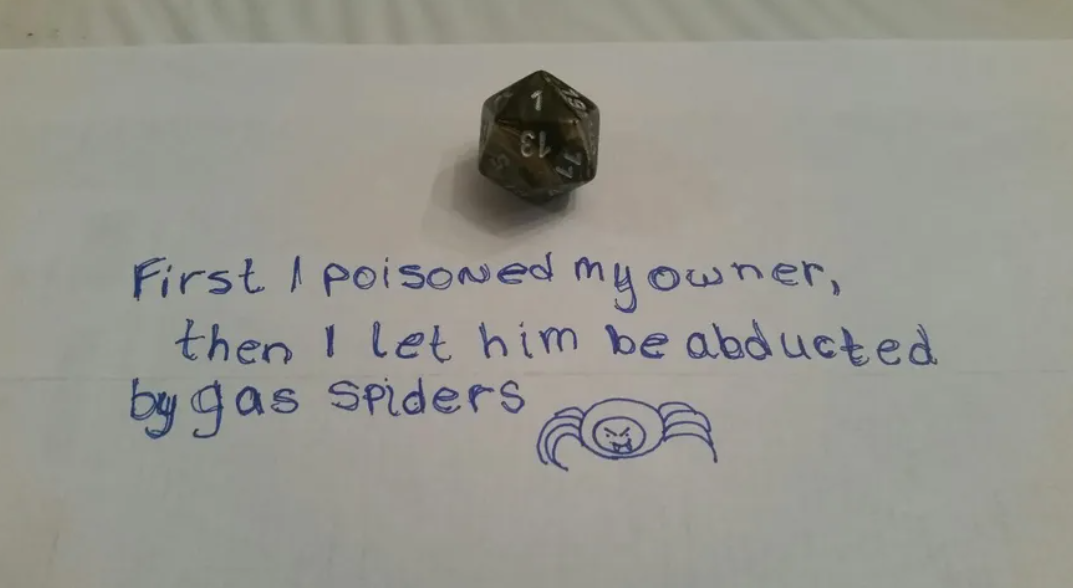 gas spiders | Dice Shaming | Know Your Meme