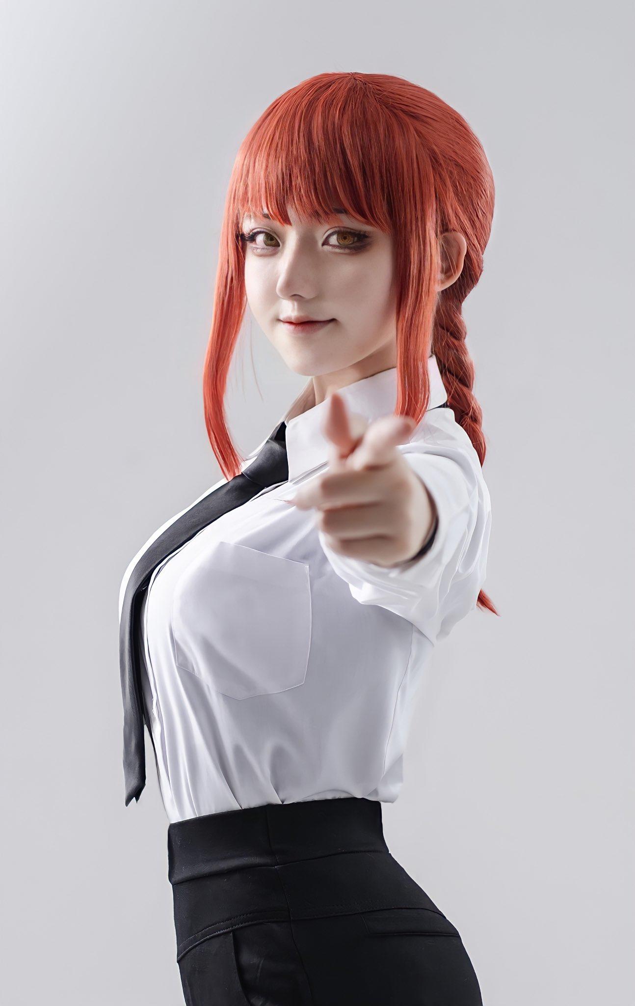 Makima "Bang" by @_taka_nene21 | Makima's "Bang" | Know Your Meme