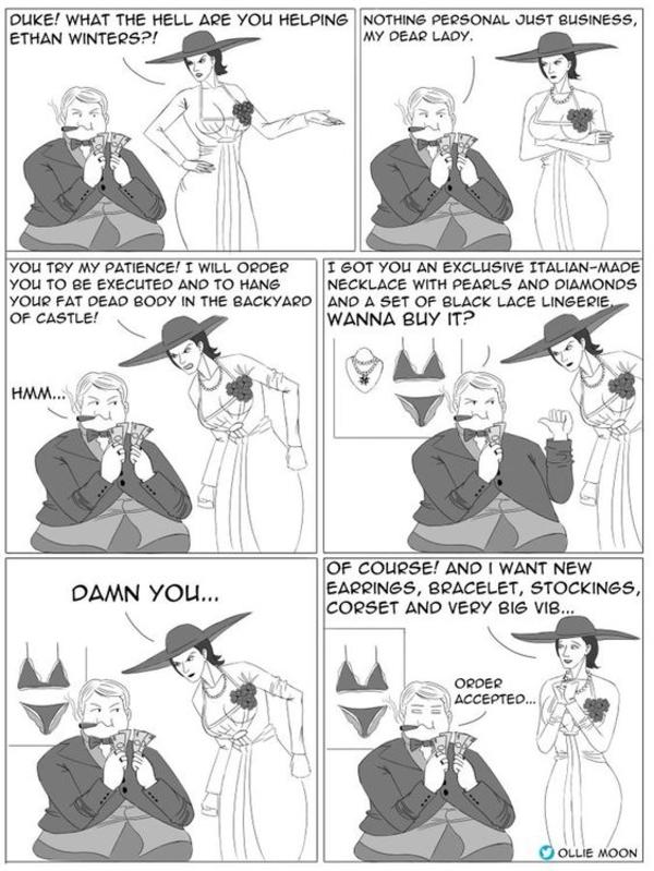 The Duke Is All About Business Resident Evil Village Know Your Meme