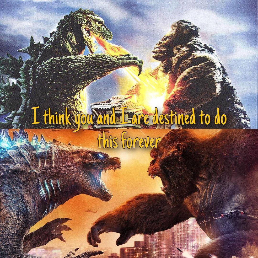 Destined to battle forever | Godzilla vs. Kong | Know Your Meme